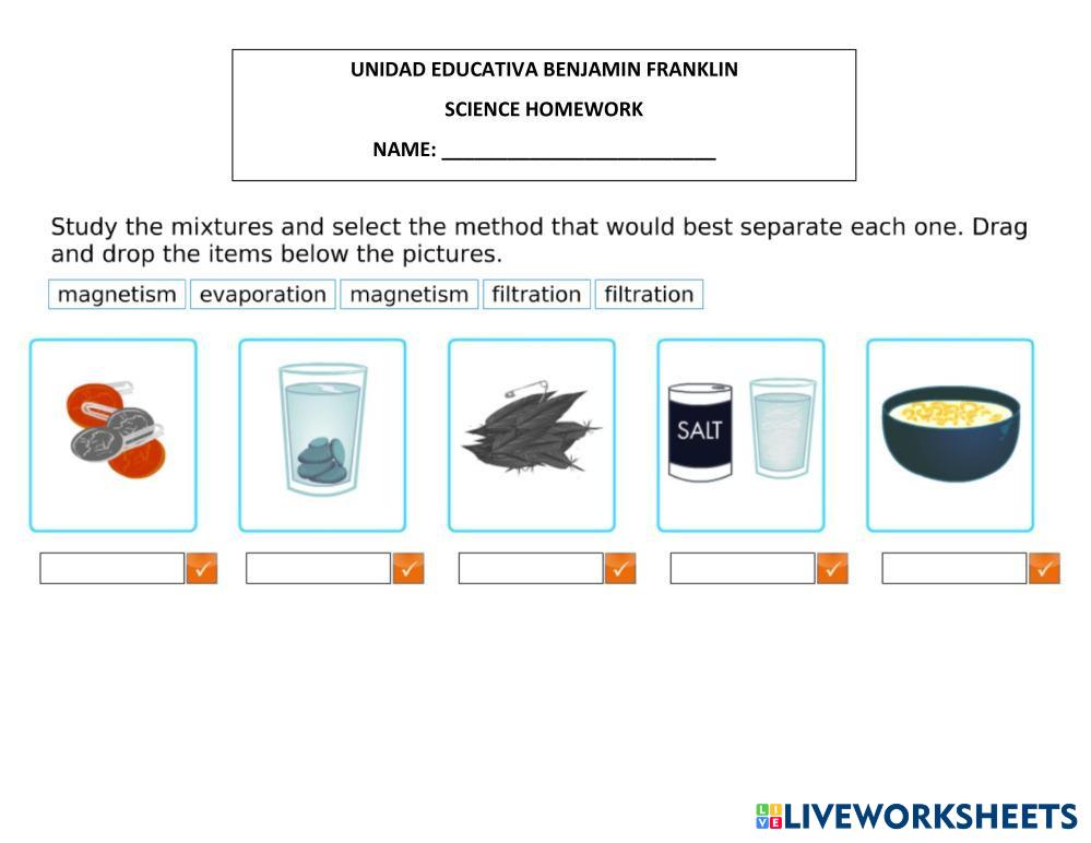 MIXTURES 7278660 | missishkra | Live Worksheets