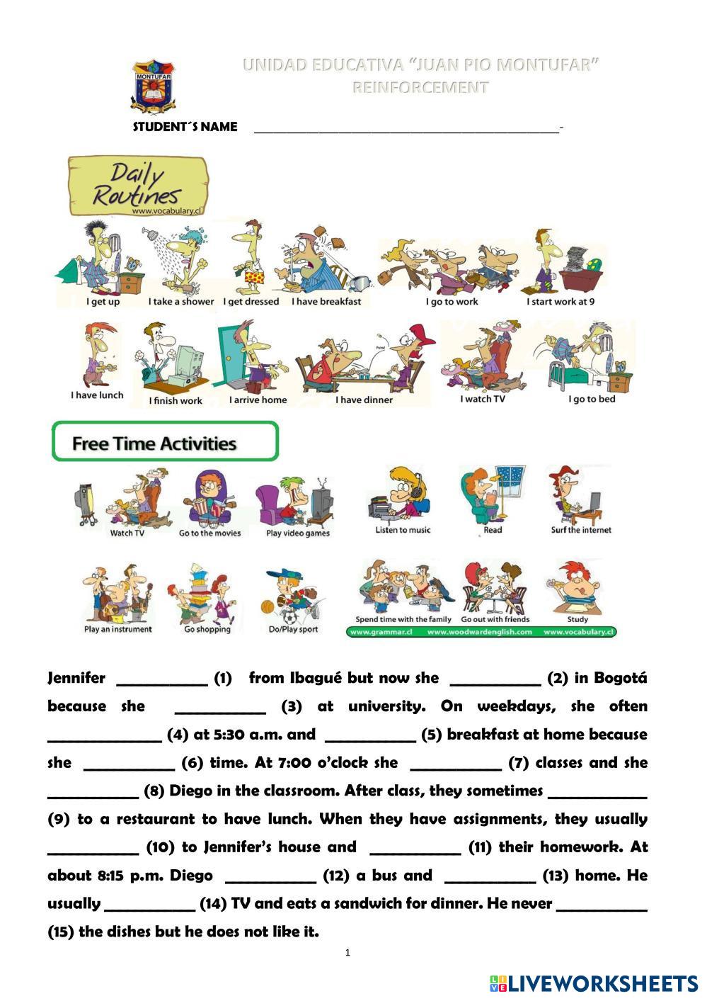 REINFORCEMENT | Live Worksheets