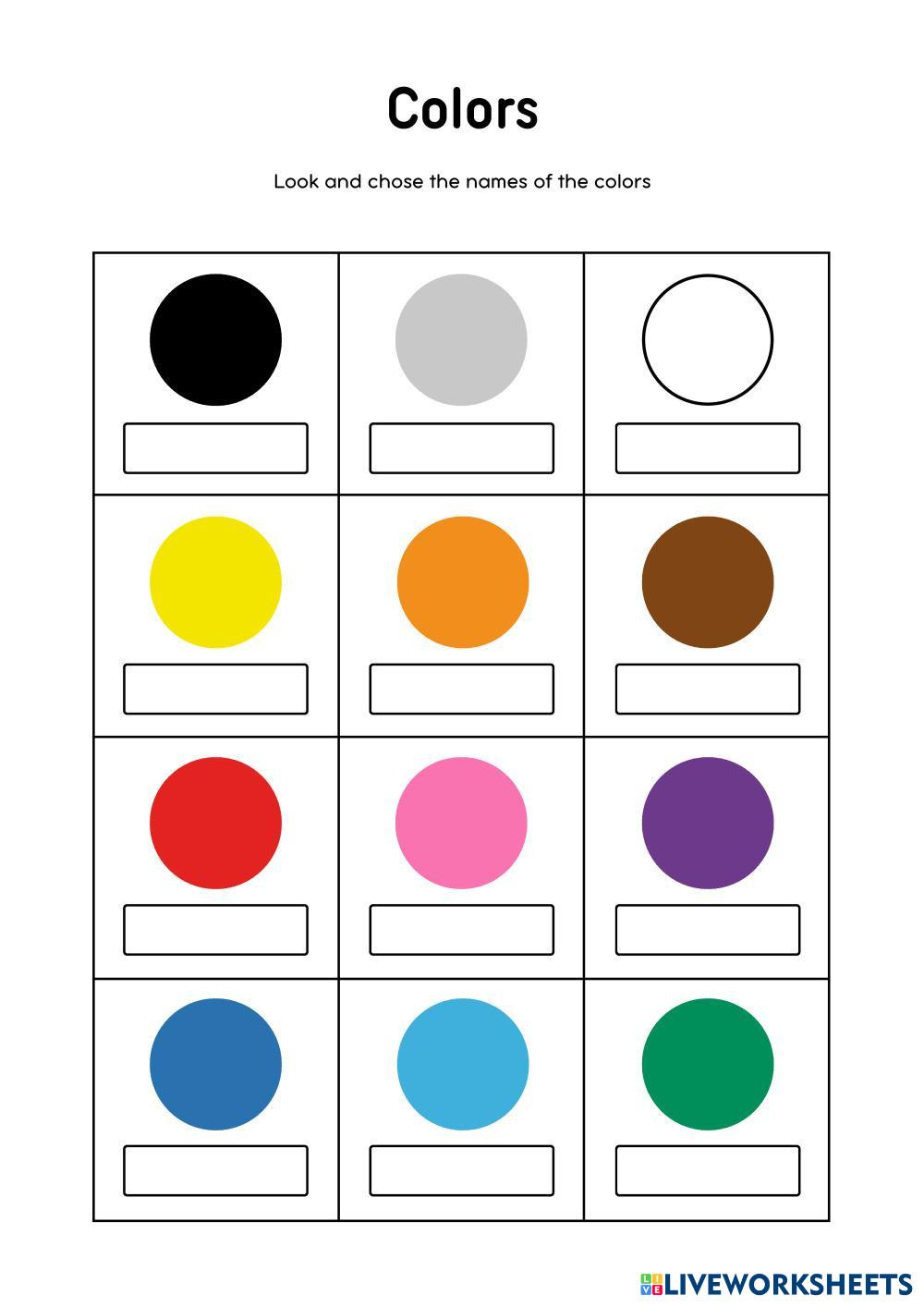 Colors | Live Worksheets