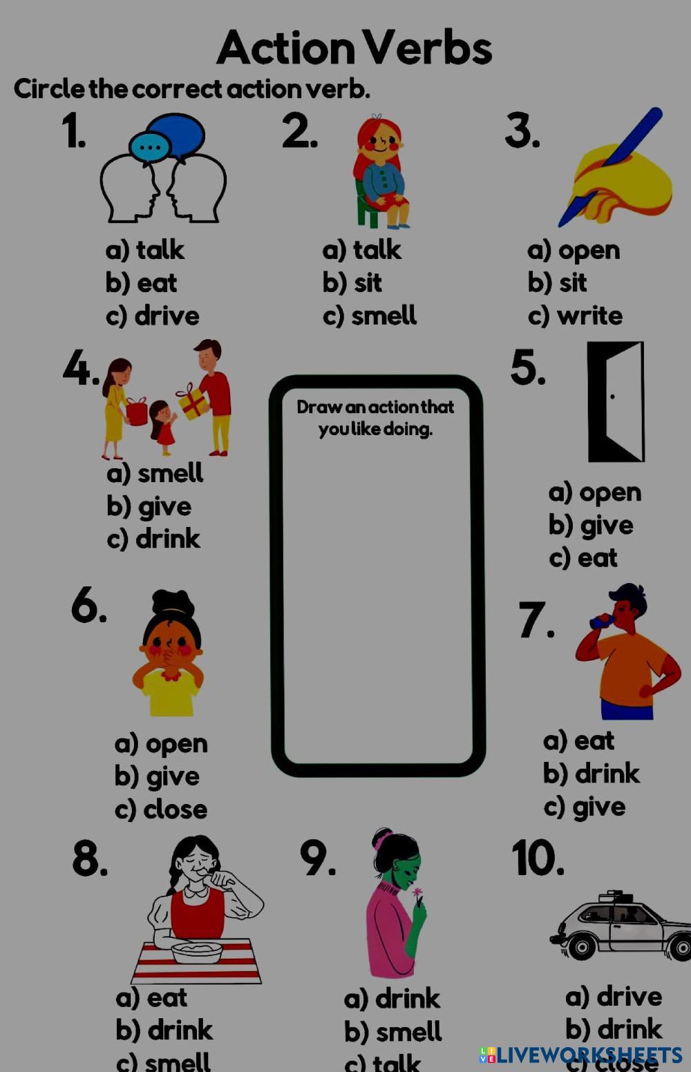 VERBS | Live Worksheets