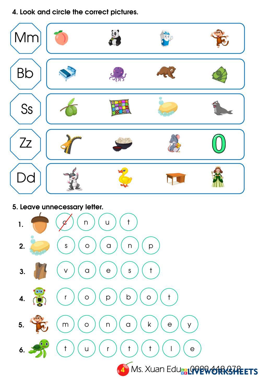 Test Phonics Fi… | Free Interactive Worksheets | 7282851