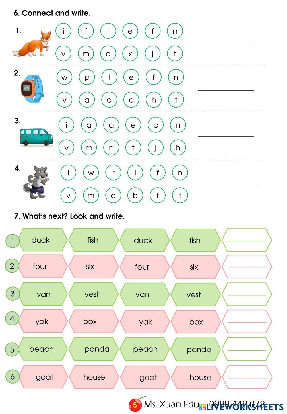Test Phonics Fi… | Free Interactive Worksheets | 7282851