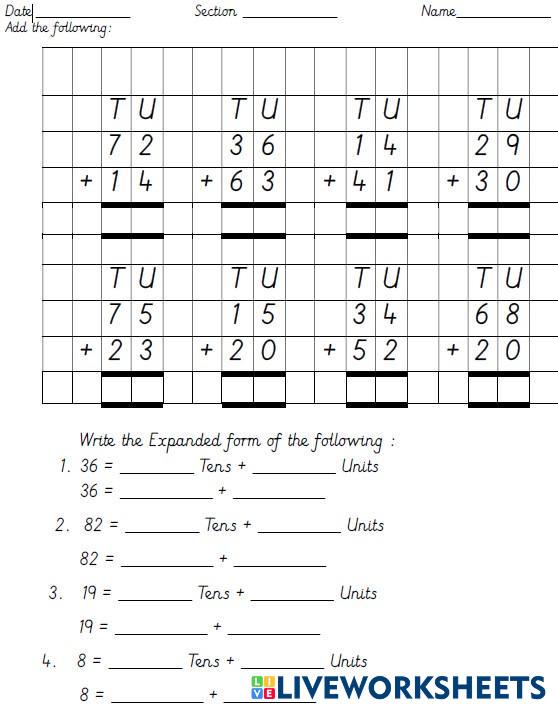 Recap Double Di… | Free Interactive Worksheets | 7284496