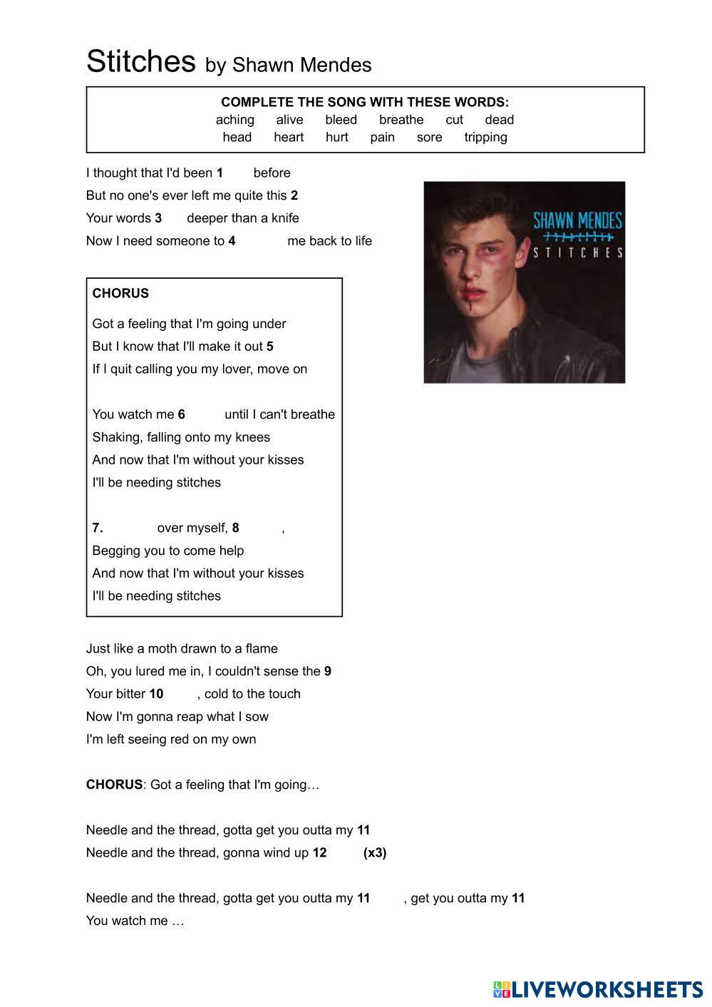 Stitches by Sha… | Free Interactive Worksheets | 7286972