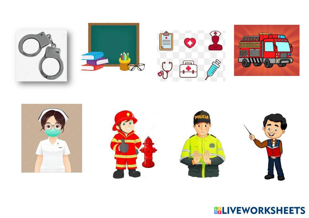 LAS PROFESIONES | Live Worksheets
