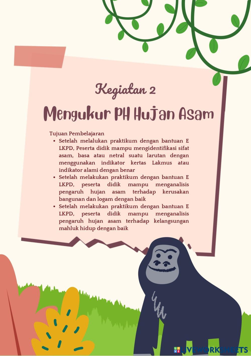 Hujan Asam (4) | Live Worksheets