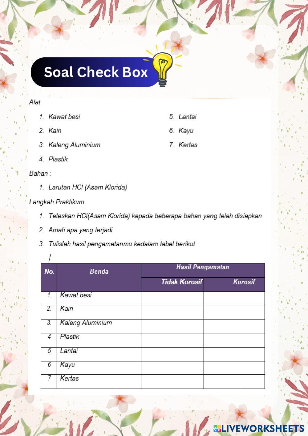 Hujan Asam (4) | Live Worksheets