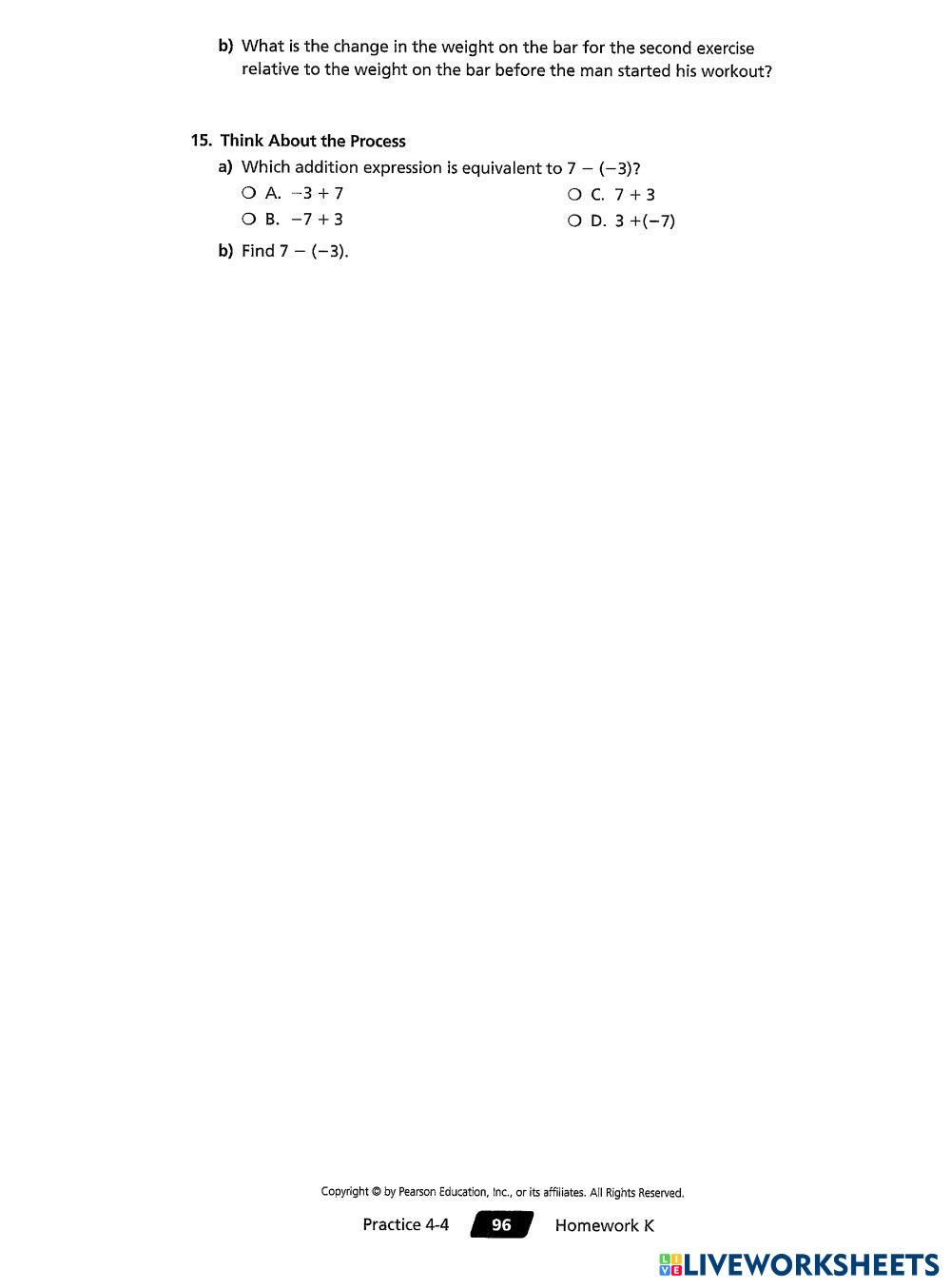Subtracting Integers 7290707 | yamasheta | Live