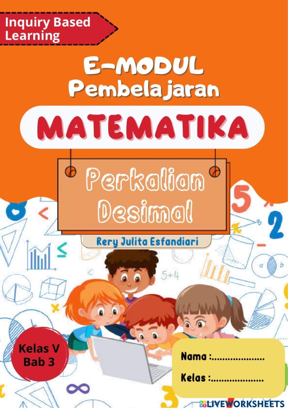 Perkalian Bilangan desimal | Live Worksheets