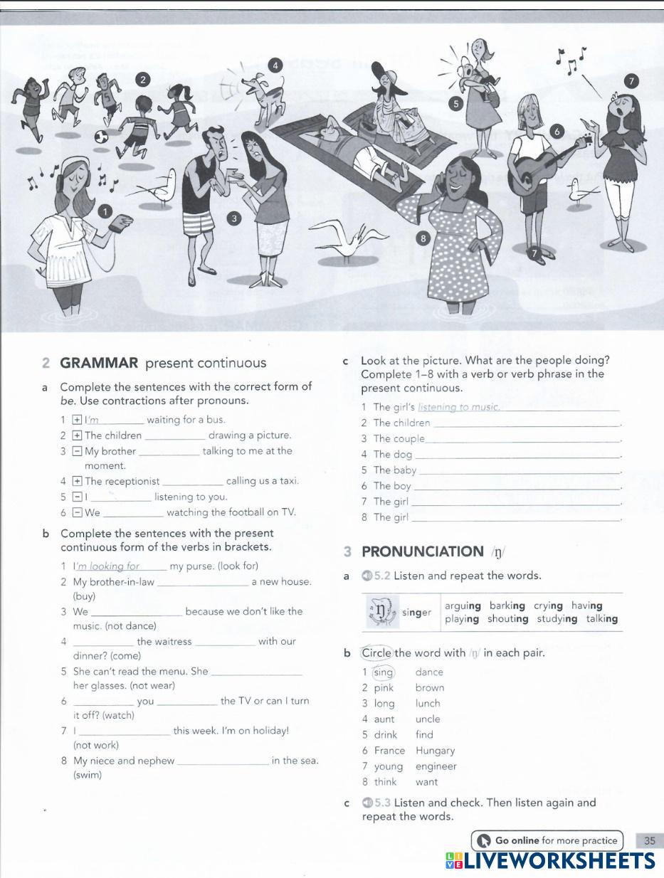 EF 5B Present Continuous 0954 | valeriamlnn | Live