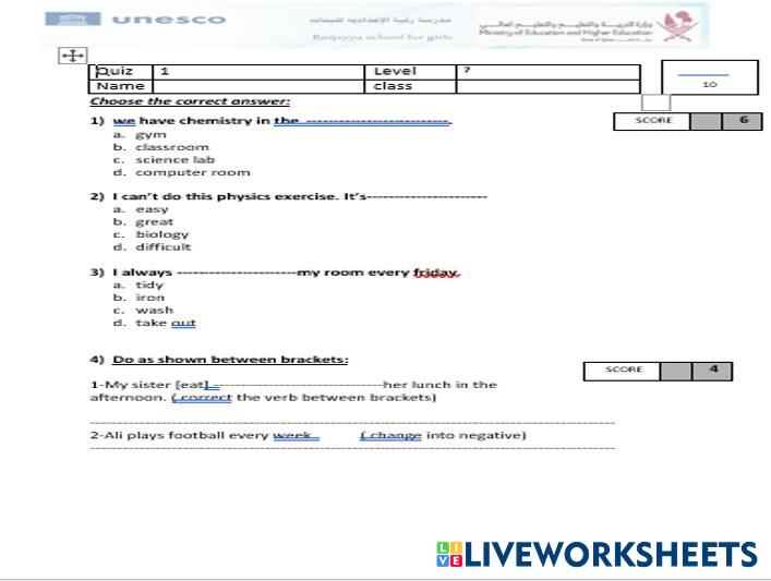 grammar | Live Worksheets
