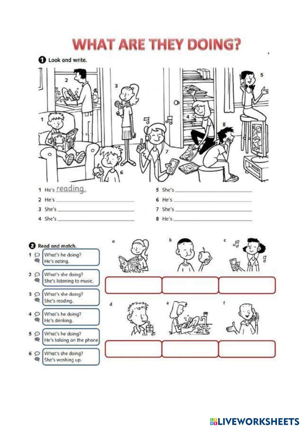 Present Continuous | Live Worksheets