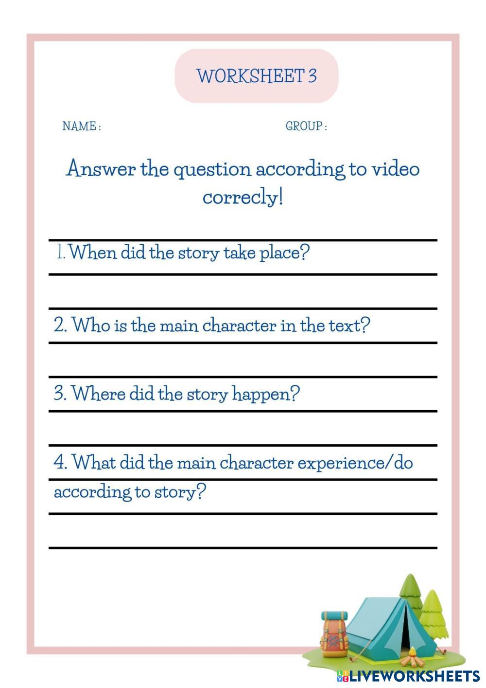 worksheet 3 | Live Worksheets