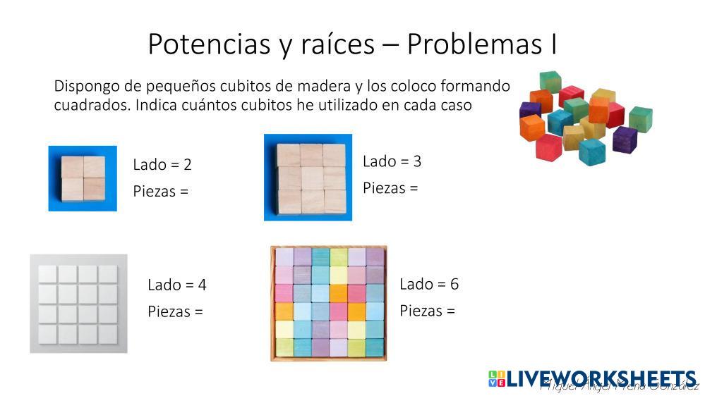 Potencias y raí… | Free Interactive Worksheets | 7298636