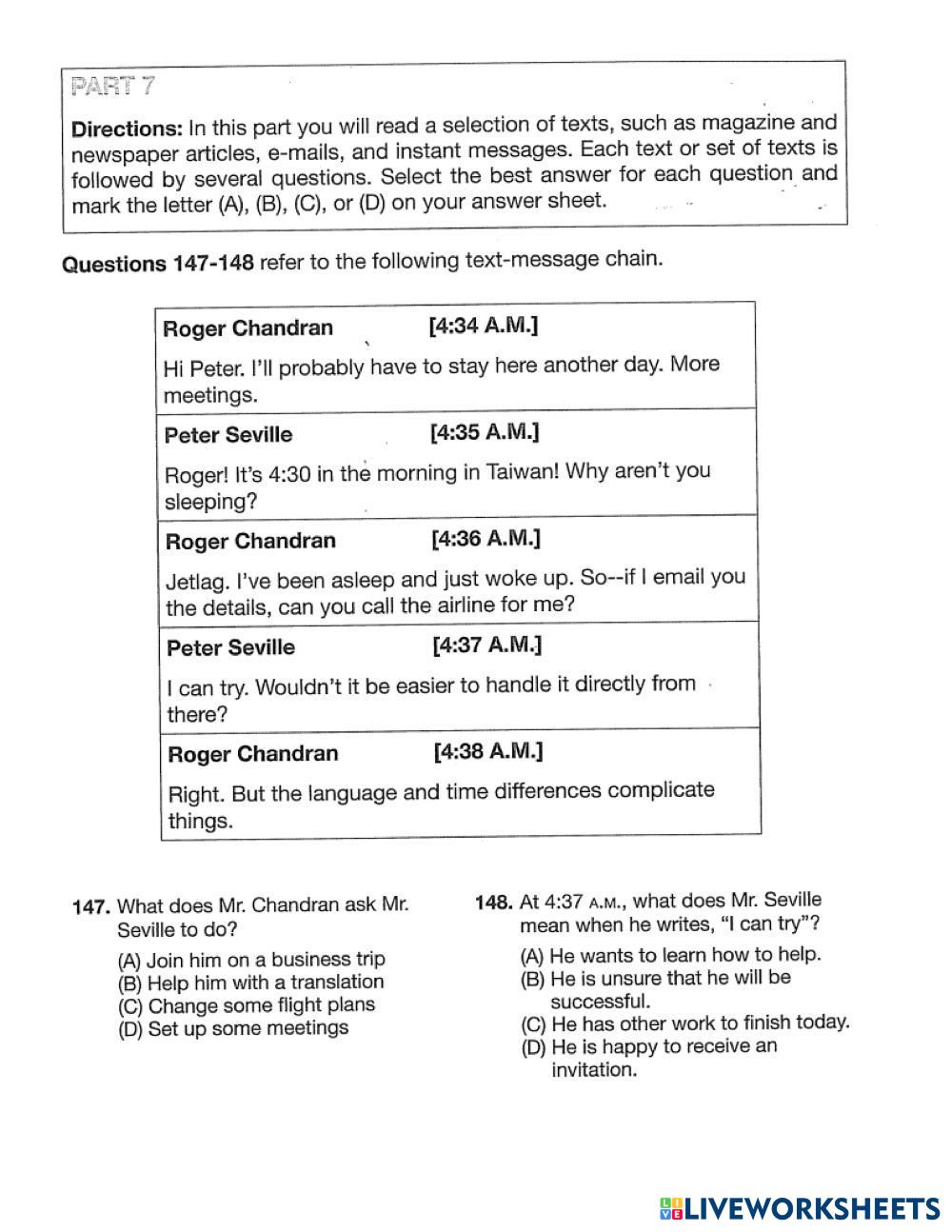 TOEIC PRACTICE TEST 2 7299189 | COURSE 2