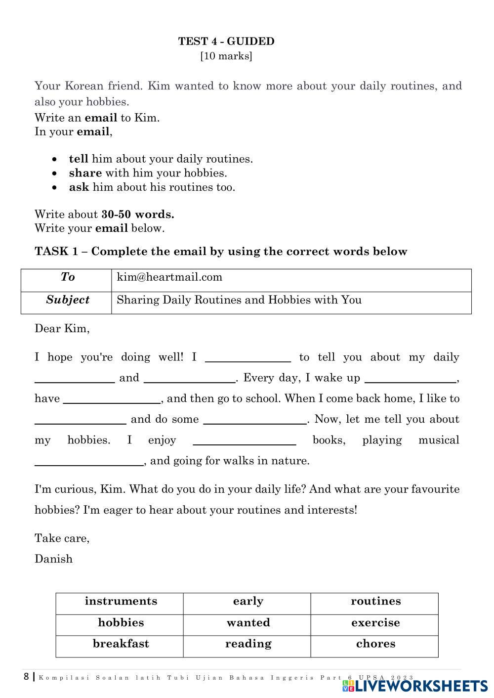 ESSAY WRITING Y… | Free Interactive Worksheets | 7300734