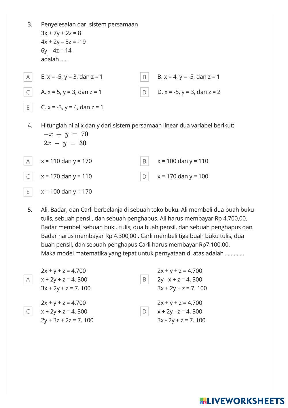 spldv-spltv | Live Worksheets