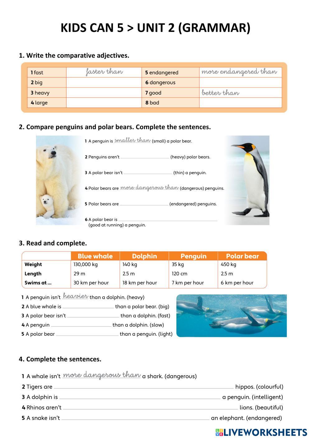 KIDS CAN 5 - UN… | Free Interactive Worksheets | 7302435