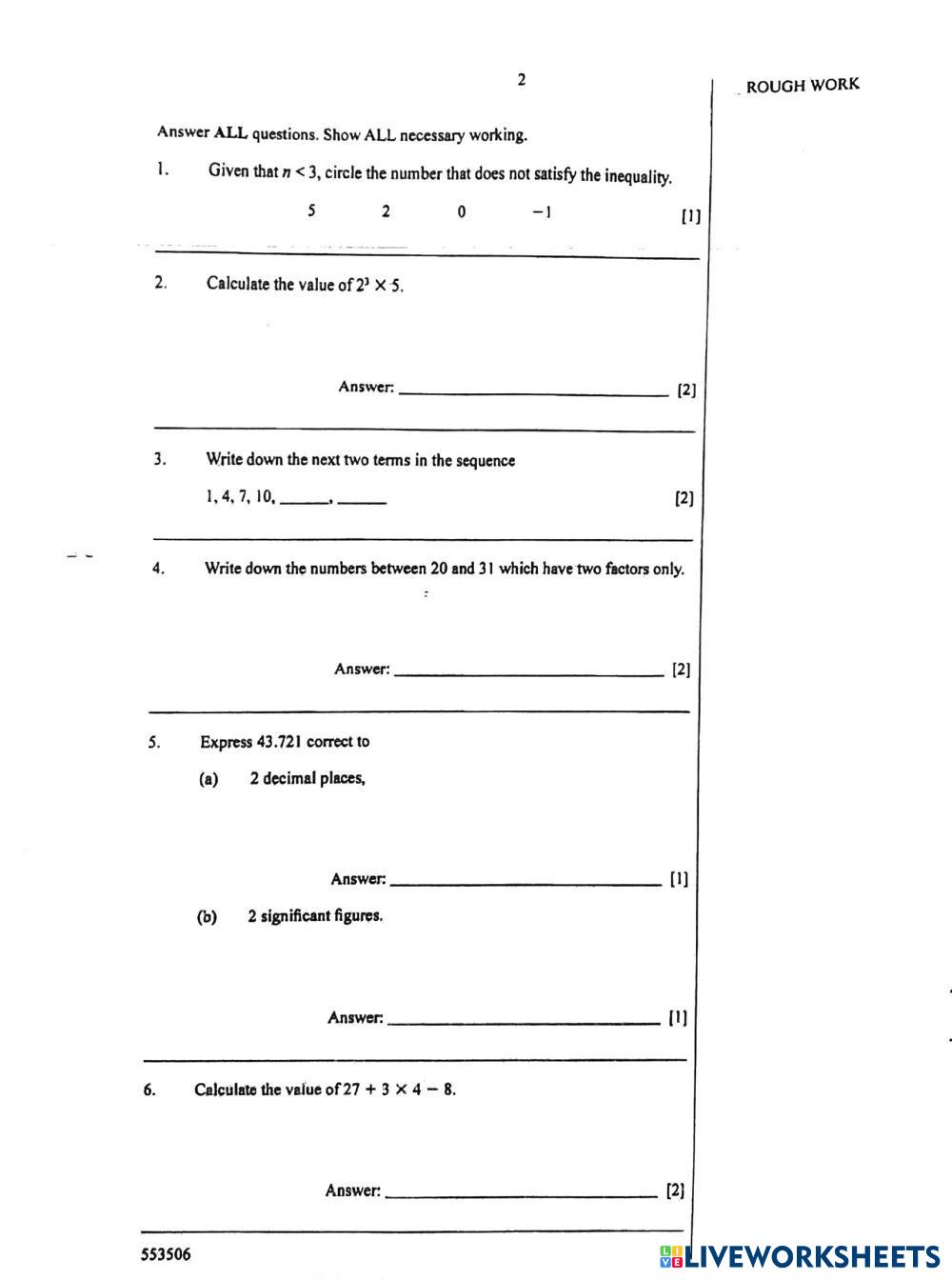 trial | Free Interactive Worksheets | 7302546