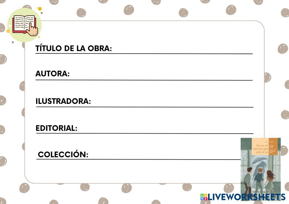 Ficha del libro | Live Worksheets