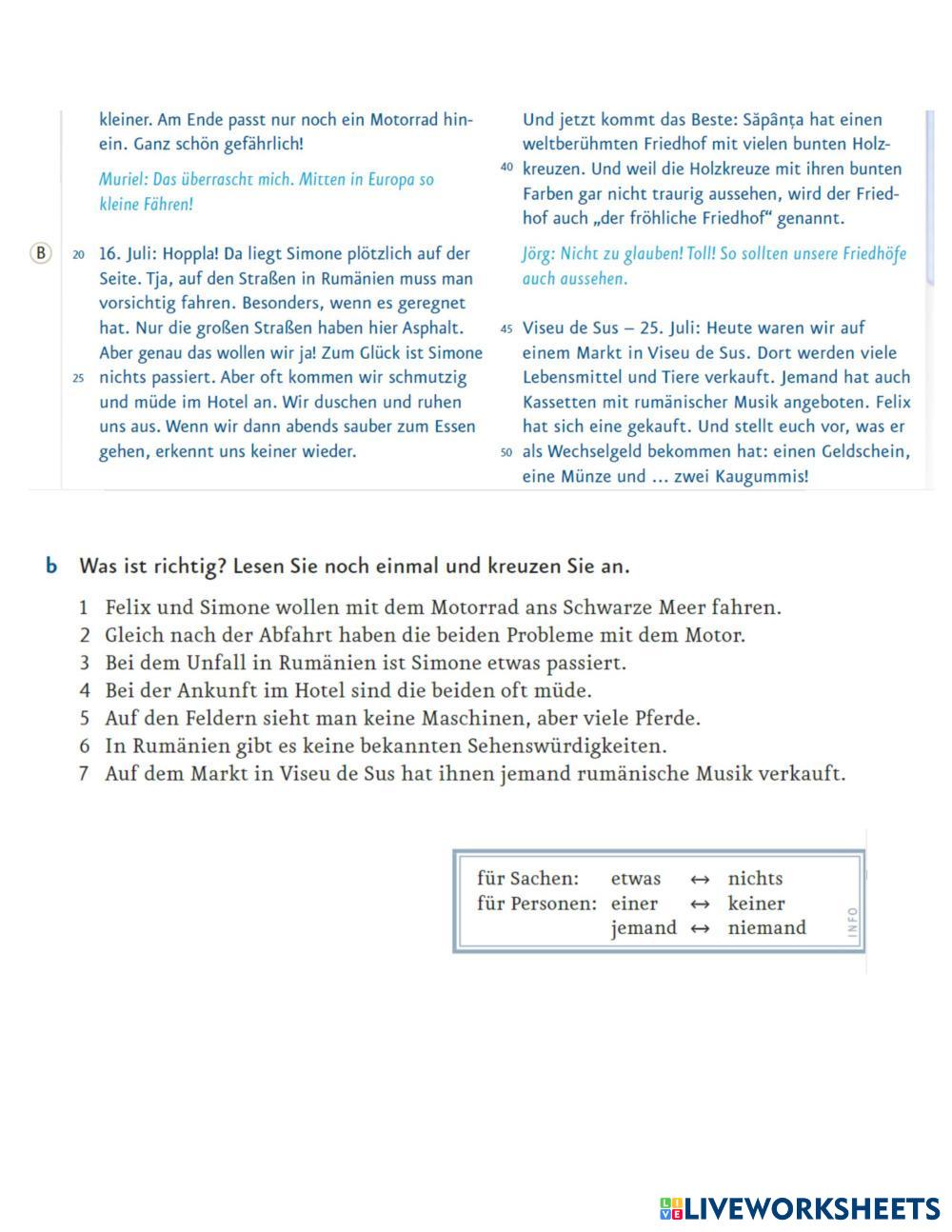 A2.2 Lektion 17 | Free Interactive Worksheets | 7307679