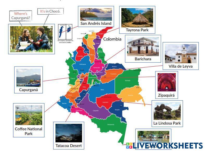 colombian beaut… | Free Interactive Worksheets | 7313777