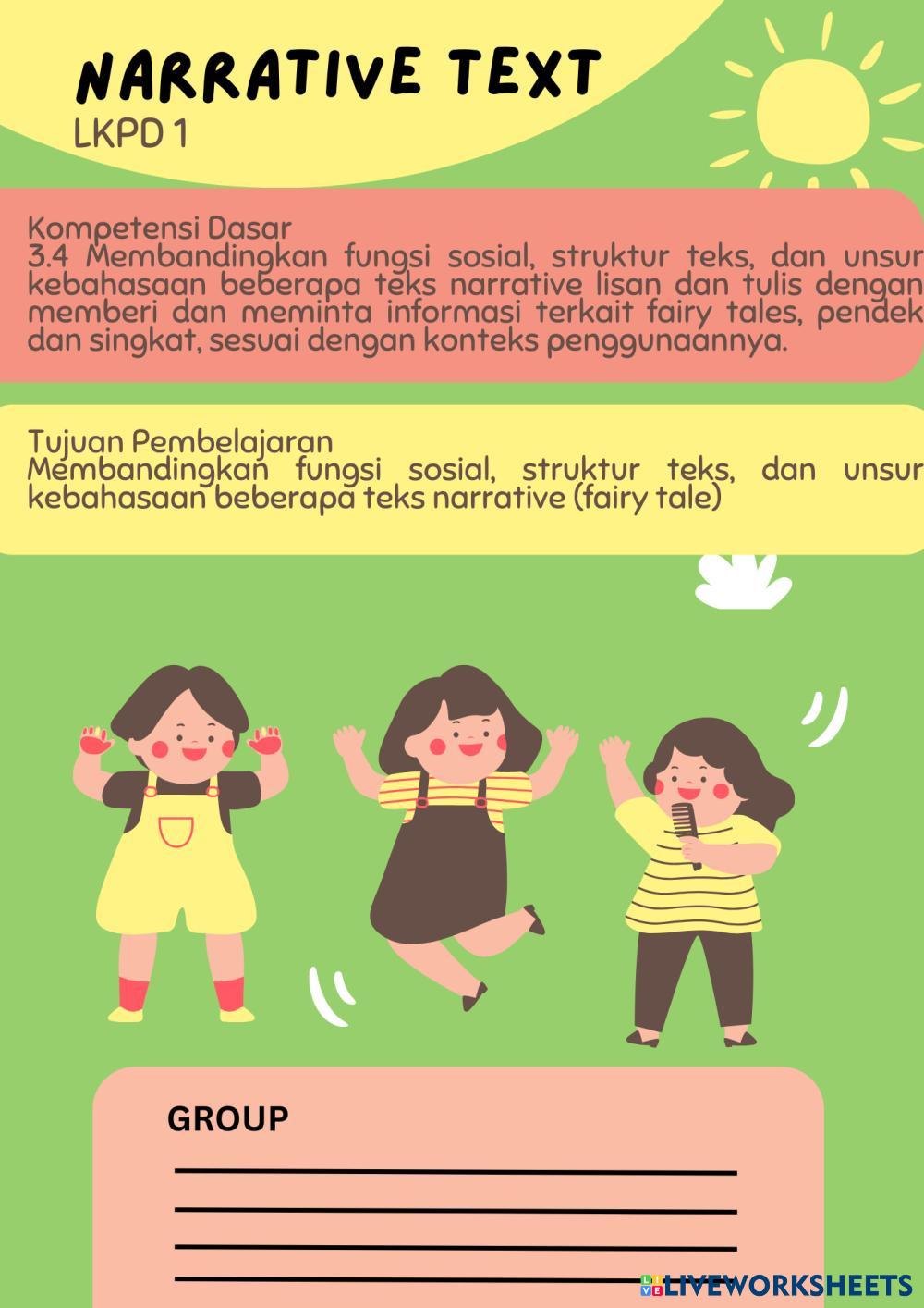 LKPD Narrative PPL 2 Sesi 1 | Live Worksheets