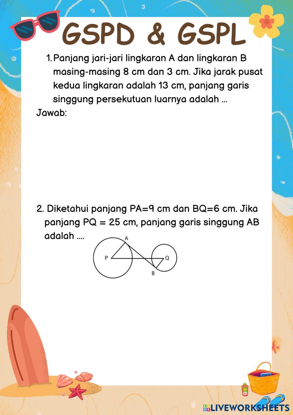 GSPL dan GSPD | Free Interactive Worksheets | 7320980