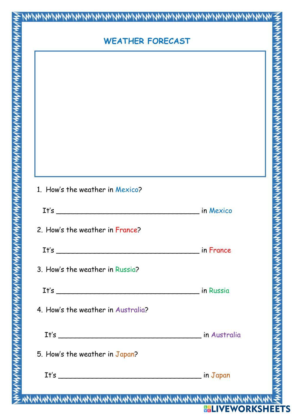 HOW'S THE WEATH… | Free Interactive Worksheets | 7322631