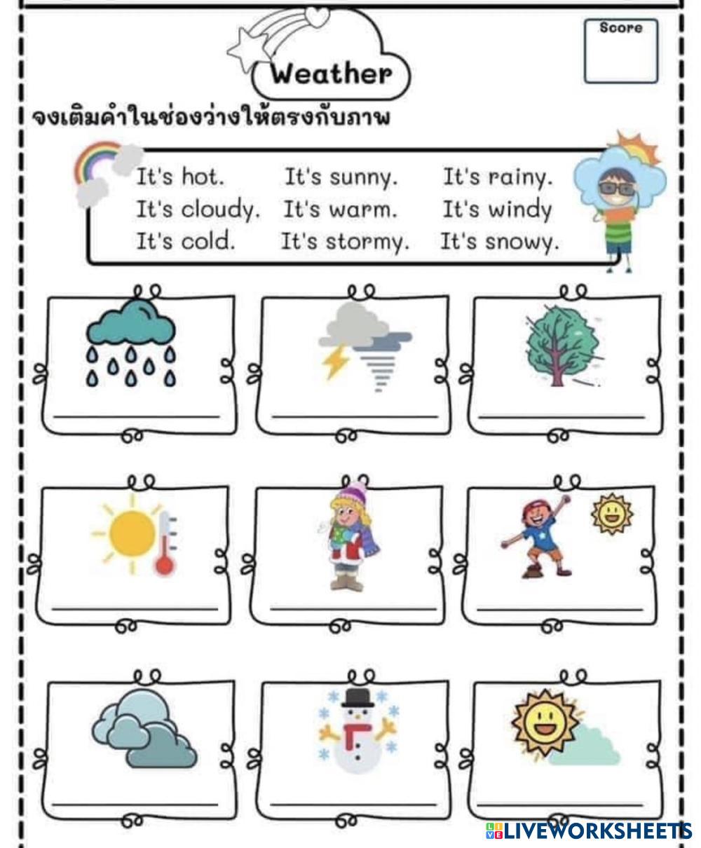 Weather | Live Worksheets
