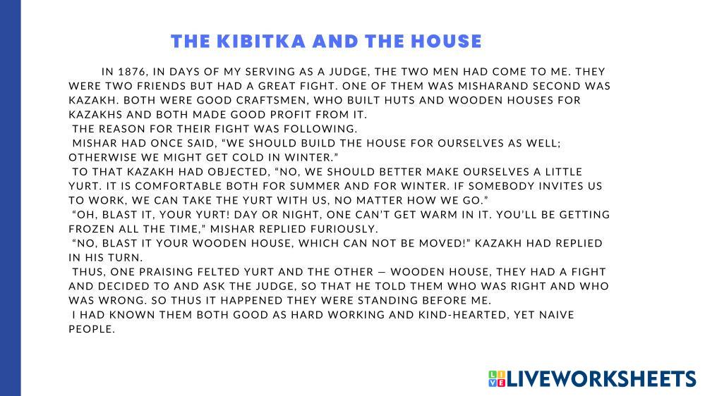 Karmyssova zau | THE KIBITKA AND THE HOUSE 7324681