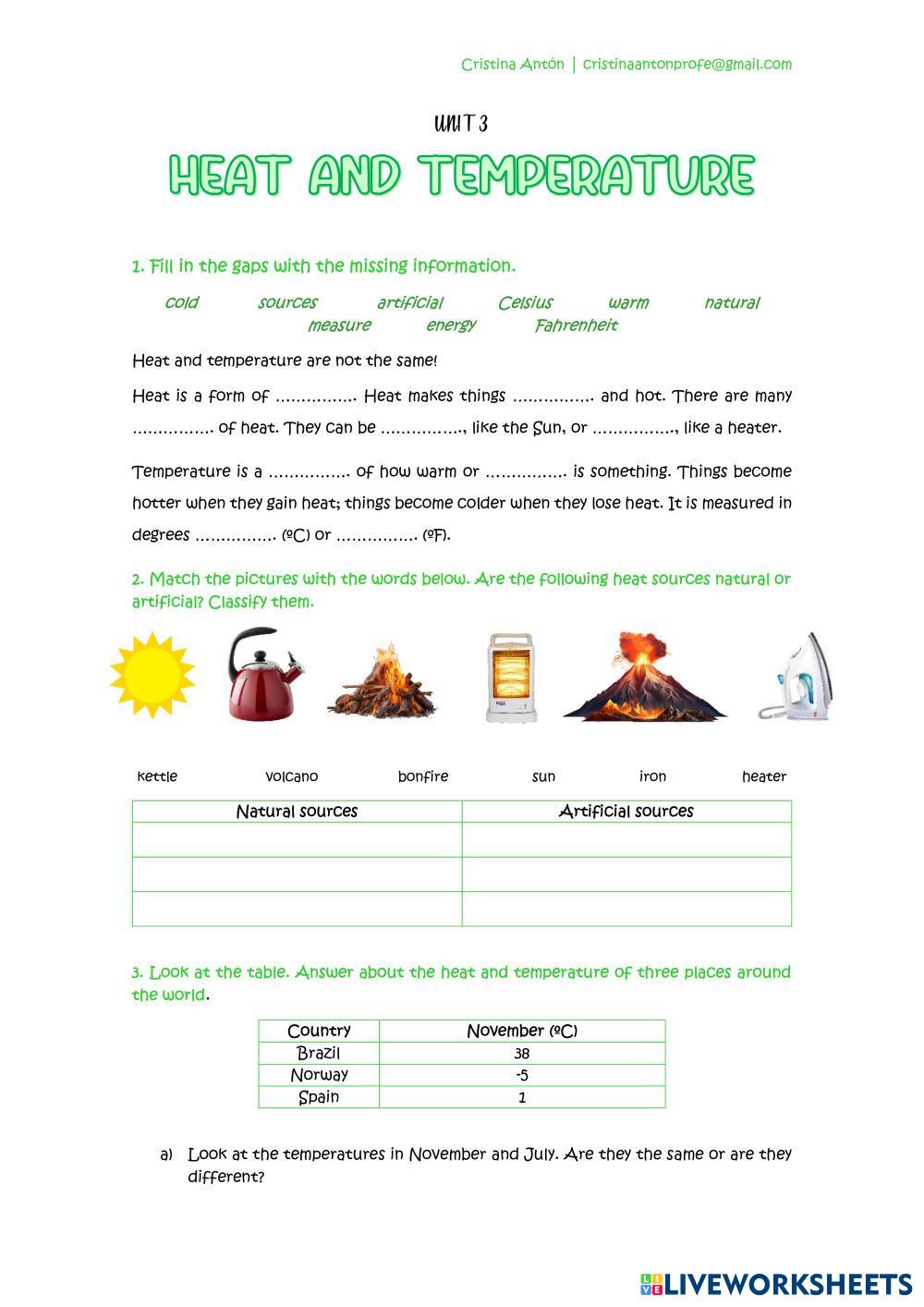 Heat And Temperature Worksheet heat-and-temperature-worksheet