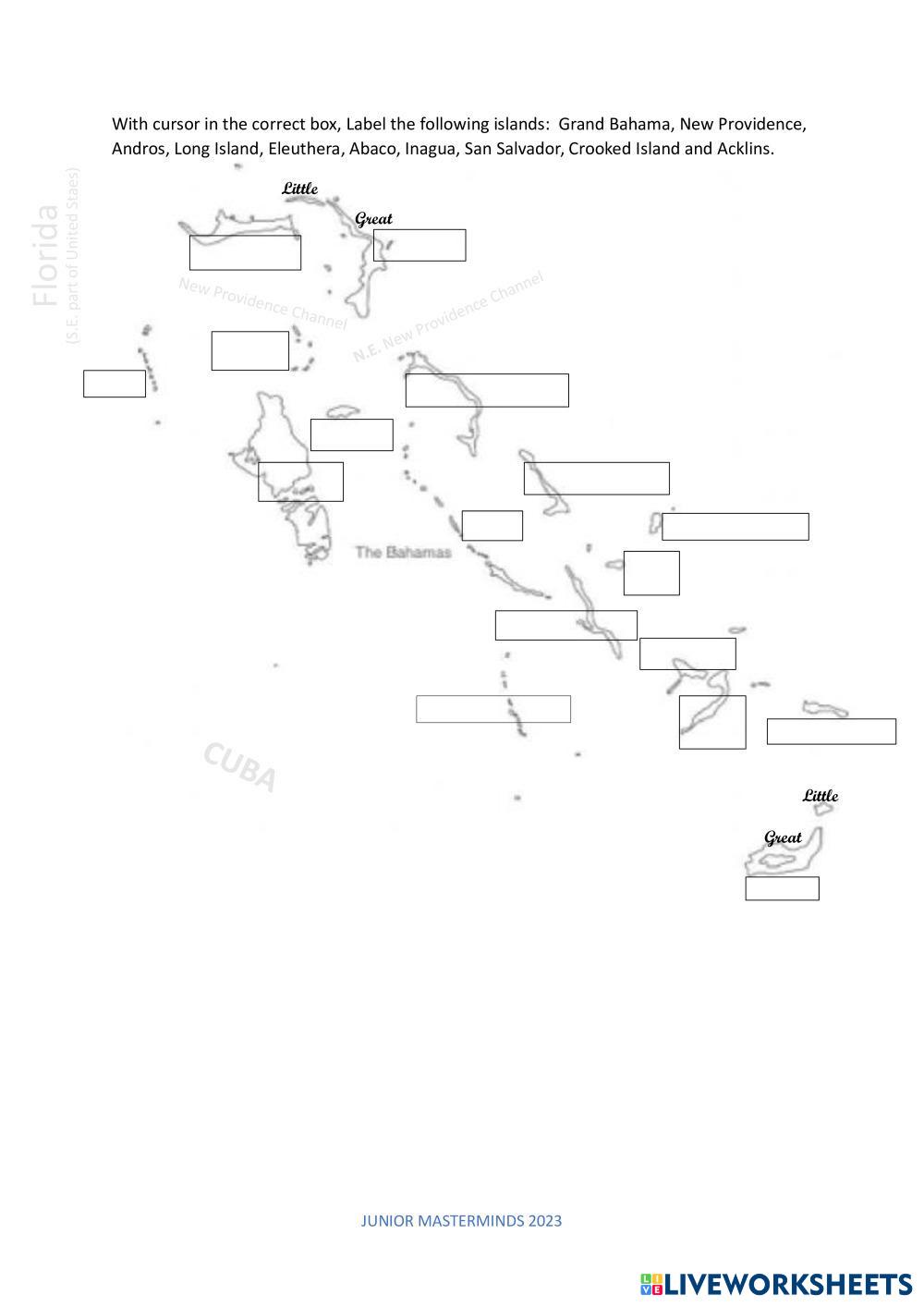 Islands and Set… | Free Interactive Worksheets | 7328876