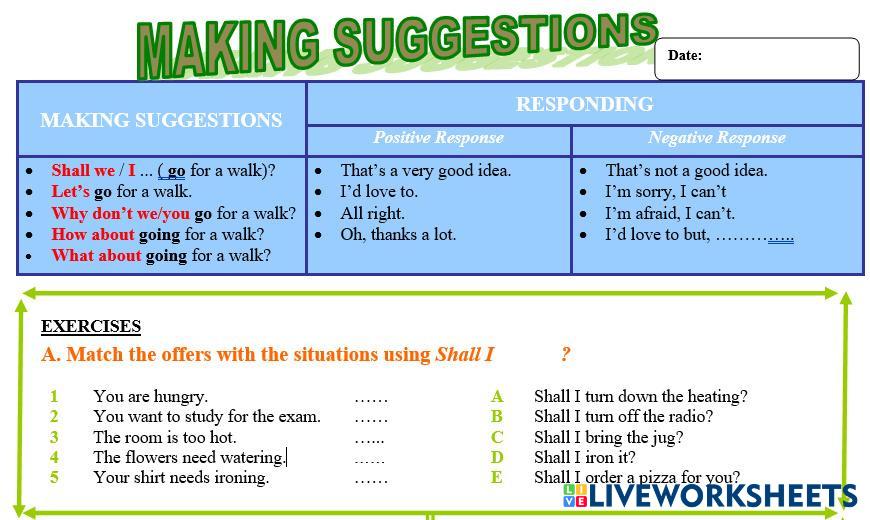 Asking and Givi… | Free Interactive Worksheets | 7333276
