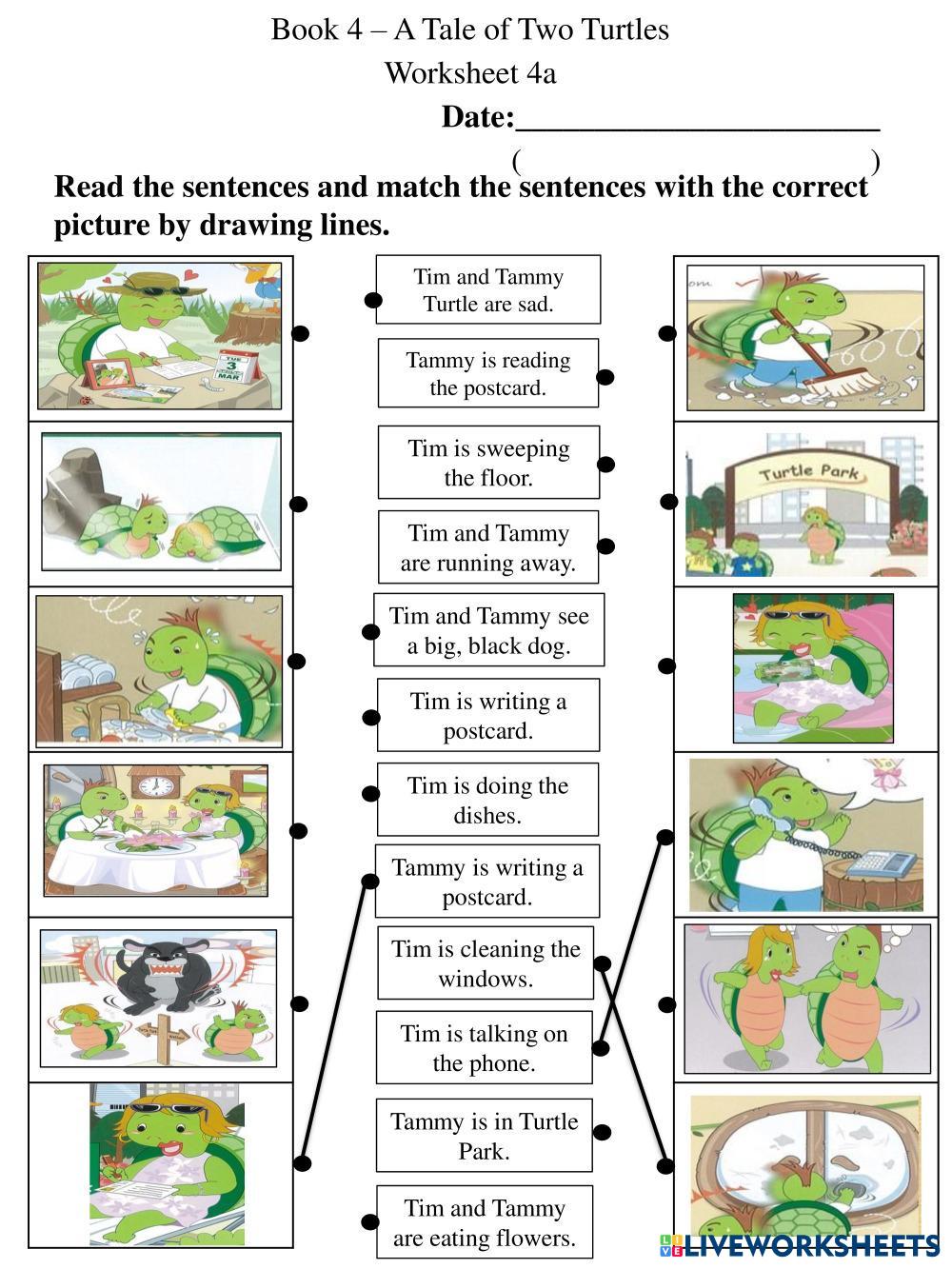 4a Read and Match Worksheet | P22A | Live Worksheets
