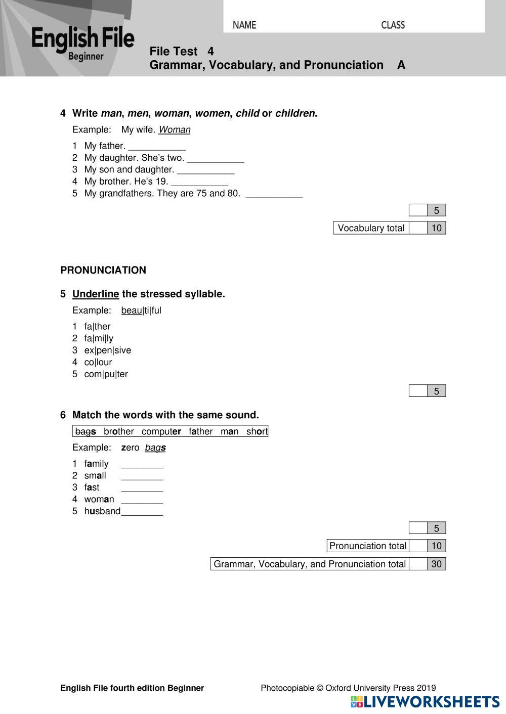 EF beginners Un… | Free Interactive Worksheets | 7339167