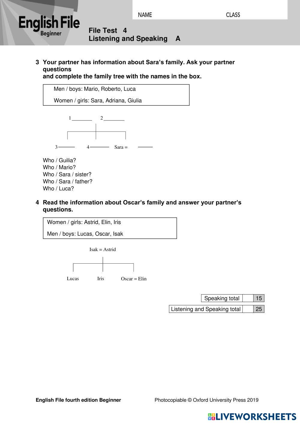 EF beginners Un… | Free Interactive Worksheets | 7339167