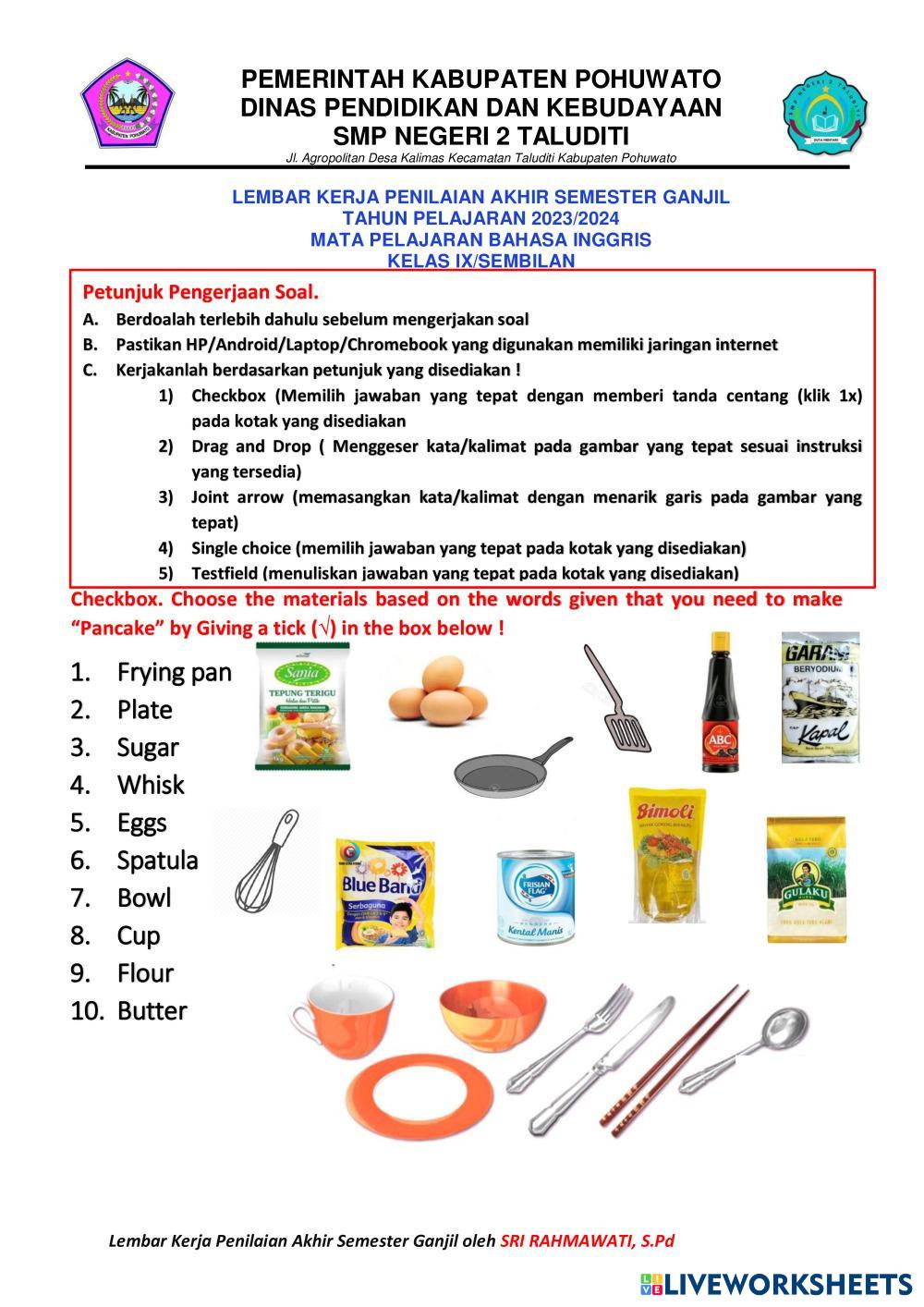 PROCEDURE TEXT … | Free Interactive Worksheets | 7341119