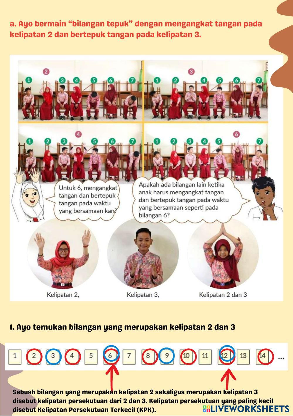 Kelipatan Persekutuan Terkecil (KPK) | Live Worksheets