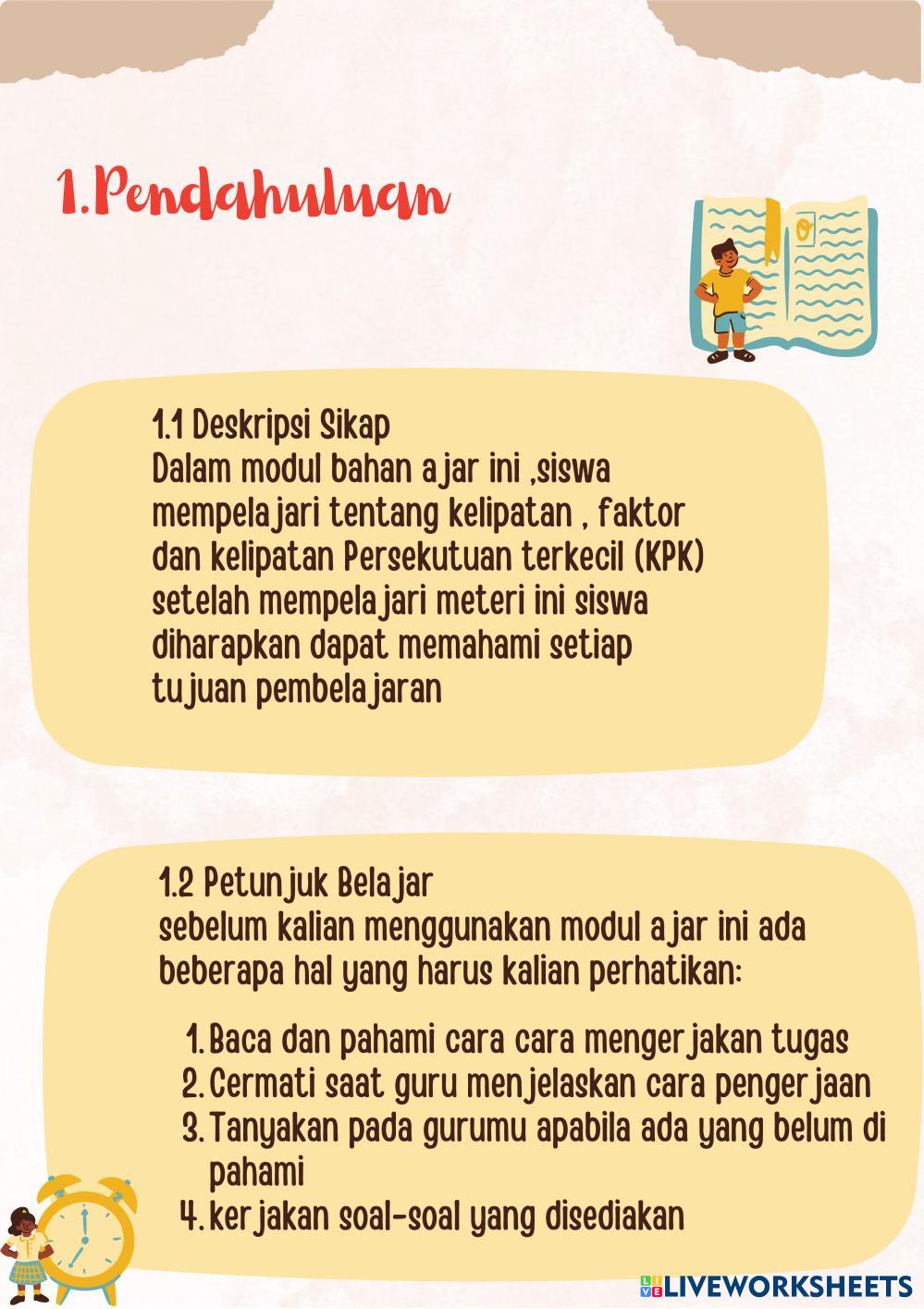 Kelipatan Persekutuan Terkecil (KPK) | Live Worksheets