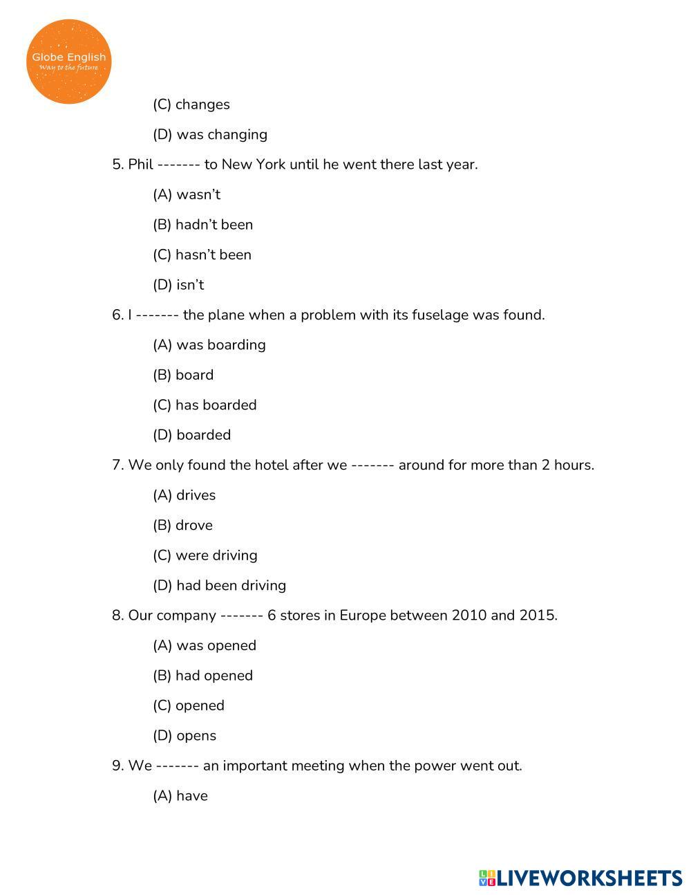 Practice 29: (Purchasing 2) | Live Worksheets