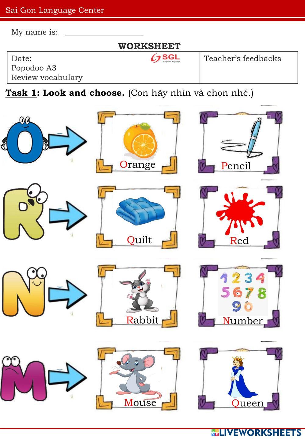 7346951 | Review letter M N O P Q R 24.11 | Nguyễn Thị