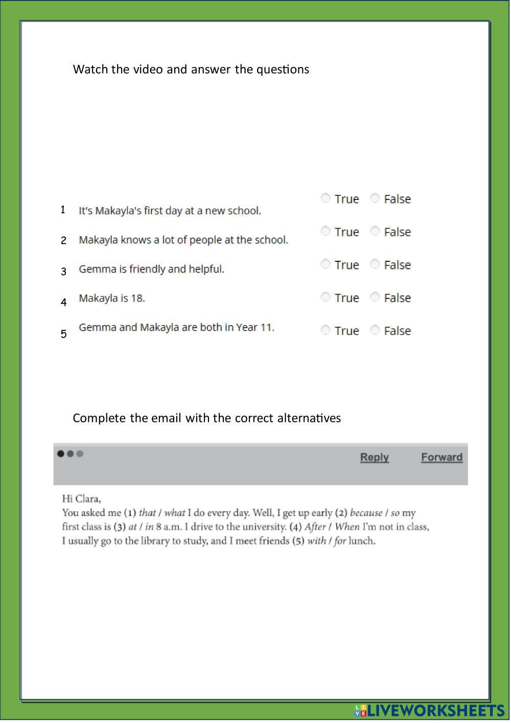 FINAL QUIZ 7352691 | Lori15 | LiveWorksheets