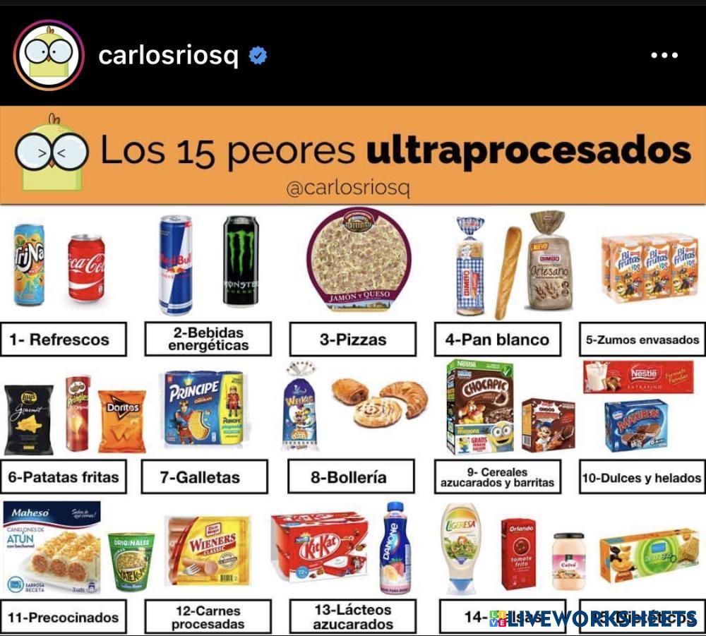 Ultraprocesados | Live Worksheets