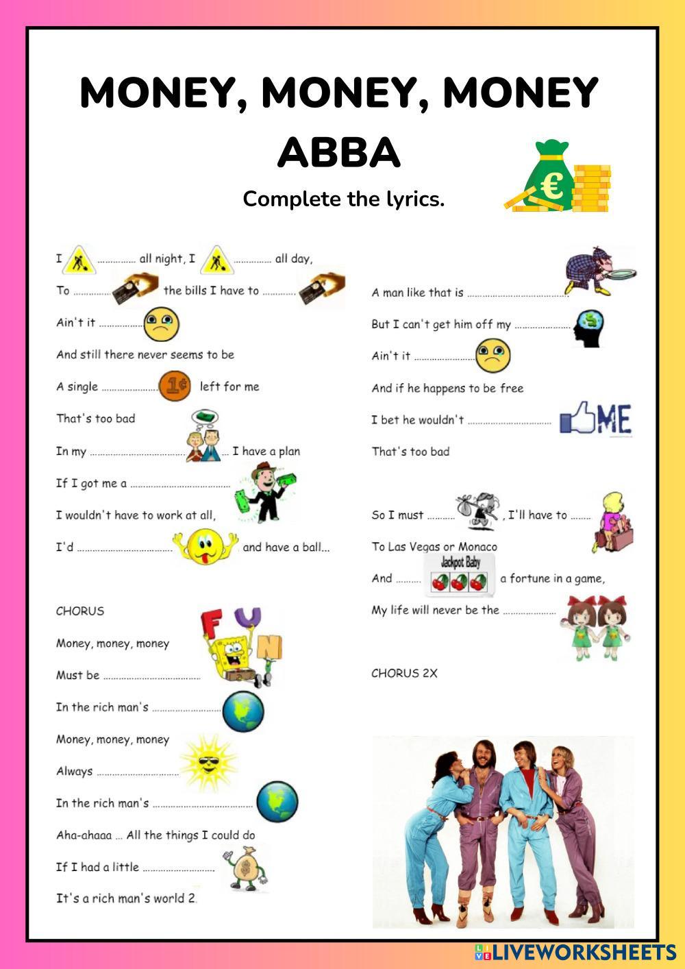 Money, money, m… | Free Interactive Worksheets | 7355665