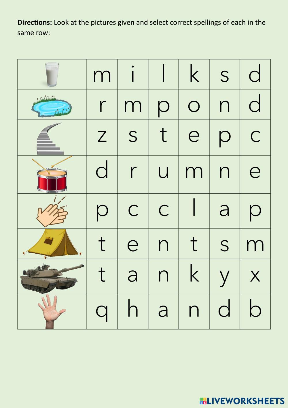 CVC words | Live Worksheets