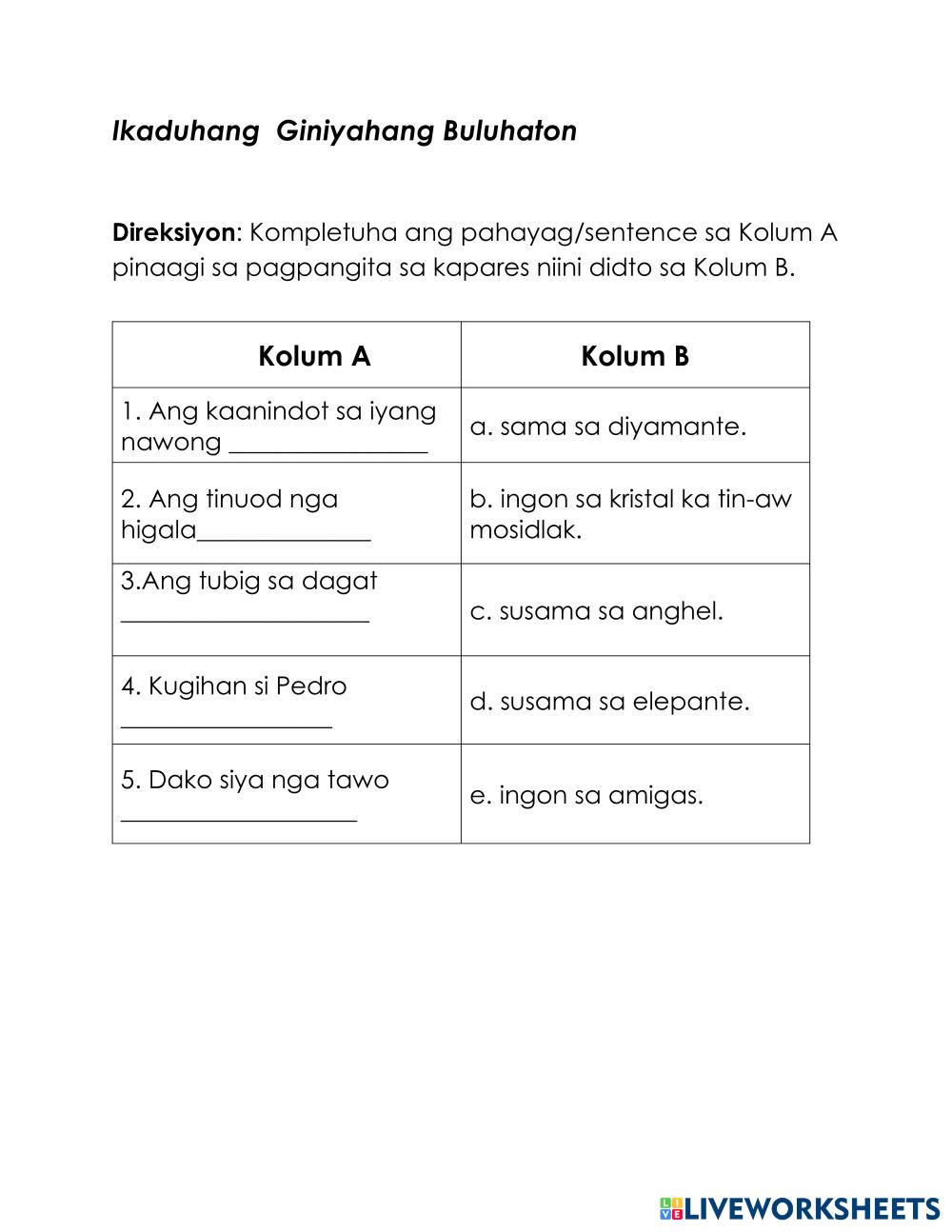 MTB 2 2QM3 - Si… | Free Interactive Worksheets | 7363332