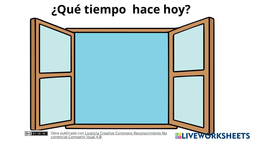 ¿Qué tiempo hace hoy? | Live Worksheets