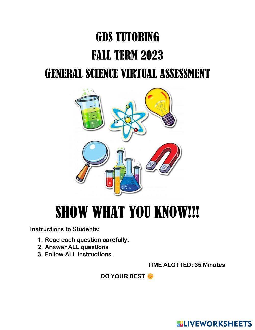 General Science… | Free Interactive Worksheets | 7368853