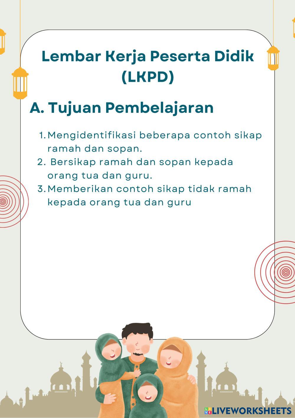 LKPD Sopan Sant… | Free Interactive Worksheets | 7371212